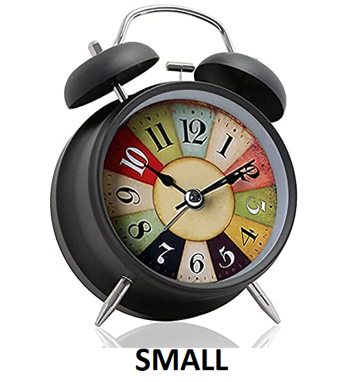 Small Black Bell Clock